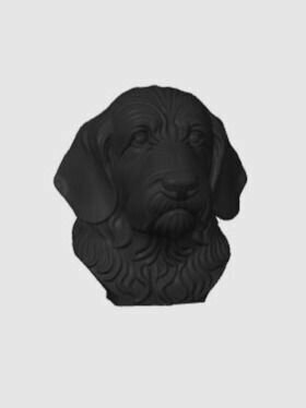 Эксклюзив! Статуэтка собаки - выдровая гончая (10см, черный) - Верный друг, подарок, талисман