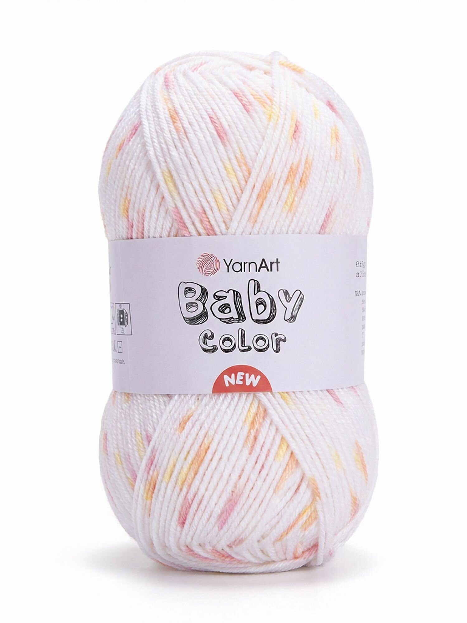 Пряжа BABY COLOR (YarnArt), персиковый - 215, 100% акрил, 5 мотков, 50 г, 150 м.