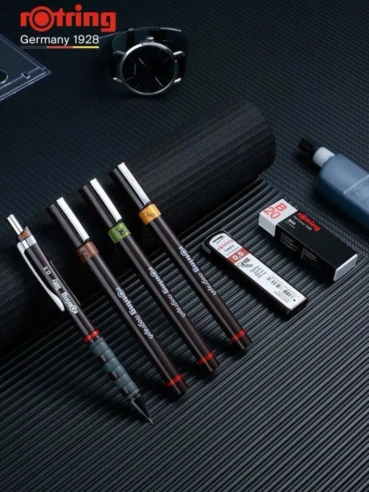 Rotring Хозяйский набор Изограф 0,1/0,3/0,5 Комплект для черчения и рисования — фото 1