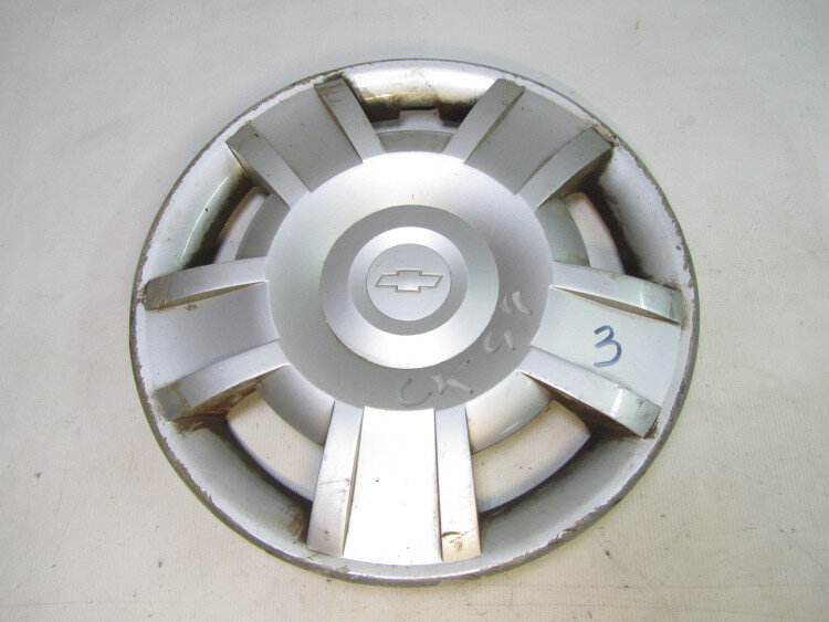 Колпак колесного диска Шевроле Авео Т200 R14 96452296 - Крест - царапины и сколы - СК44-N-3