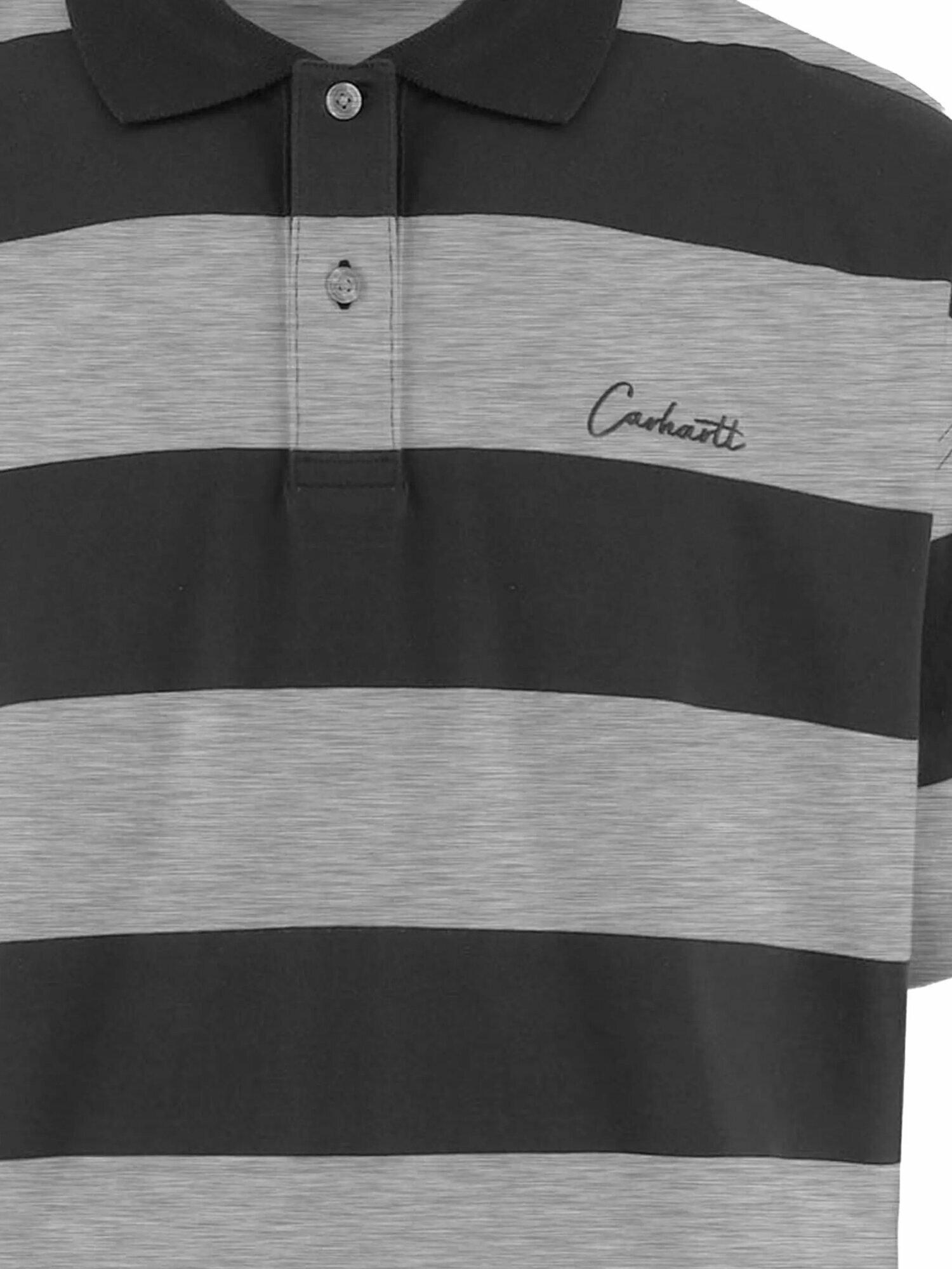 Рубашка Carhartt WIP Striped polo shirt, размер S, black / black — фото 1