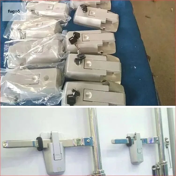 Замок для прицепа GL-12140, 1 шт. алюминиевый серый накладной замок для фургона, грузовика, будки