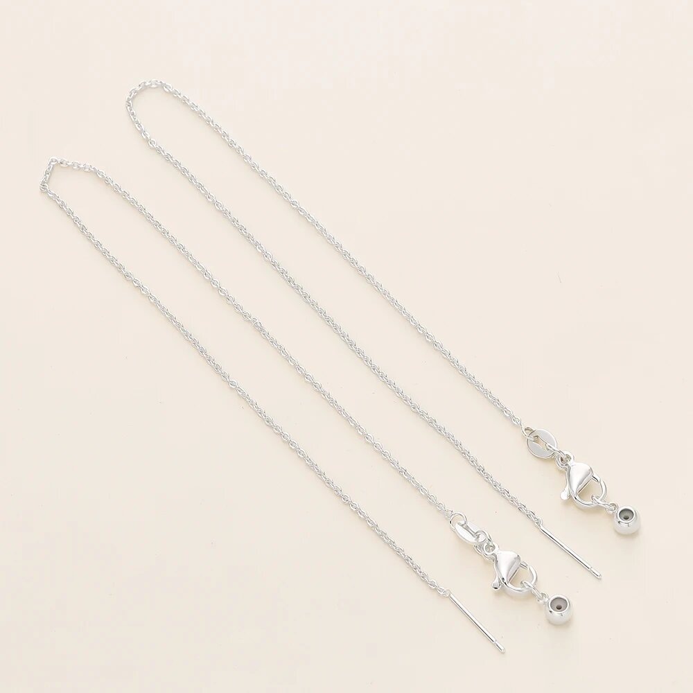 Цепочки для серег St.kunkka, Silver 01, 4шт