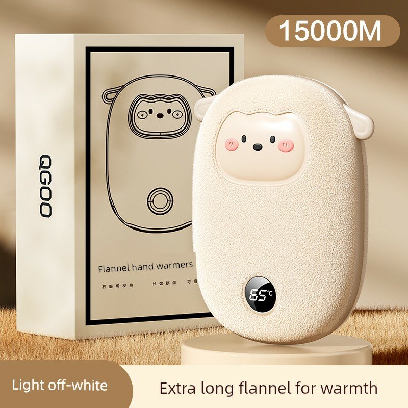 Новая модель 2026 года: грелка-пауэрбанк 2-в-1 для девочек, самонагревающаяся милая грелка-бутылка для воды, подарок на