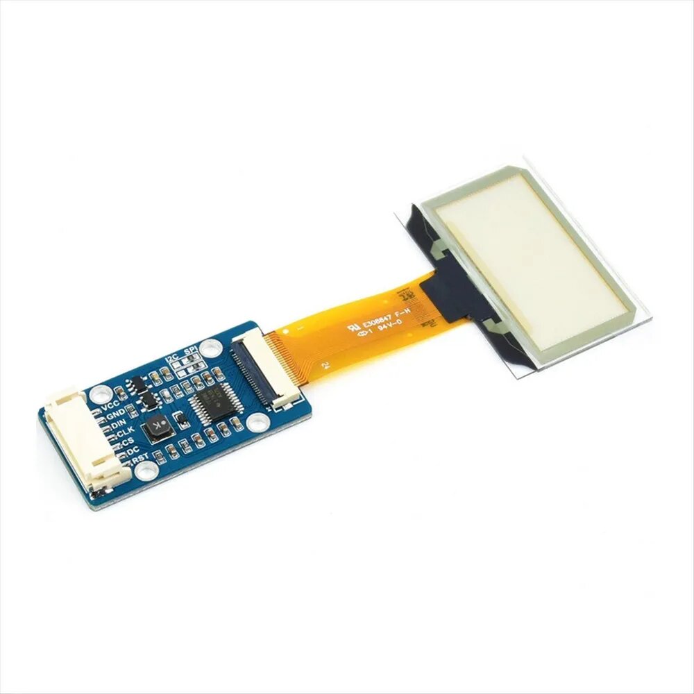 1,51-дюймовый прозрачный OLED-дисплей синего цвета с интерфейсом SPI/I2C 128x64