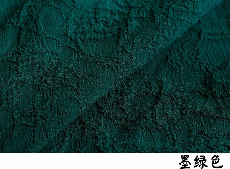 Цветочная шифоновая ткань для qipao, 0.5м в темно-зеленом, весенне-осенняя коллекция