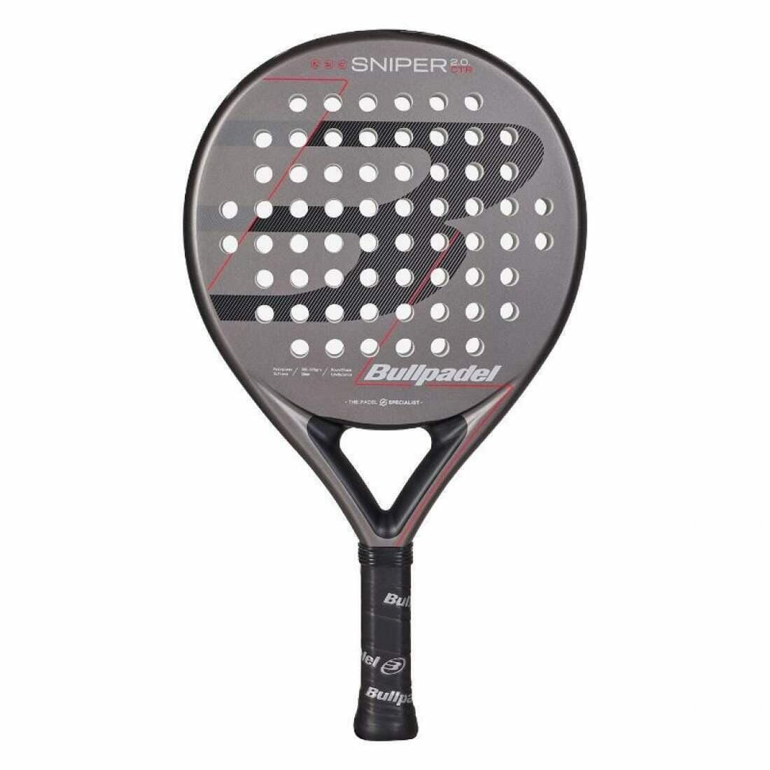 DECATHLON ракетка для падел тенниса Bullpadel Sniper 2.0 Control Dark Grey 2026, светло-серый