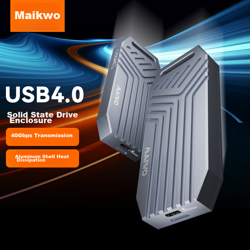 MAIWO Thunderbolt 4/USB 4 M.2 NVMe корпус 40Гбит/с передачи алюминиевый чехол для Mac Цвет：Передача 40Гбит/с M.2 NVMe