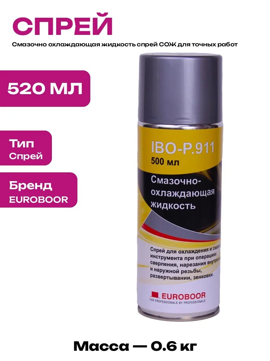 Спрей СОЖ для охлаждения сверла и фрезы при металлообработке