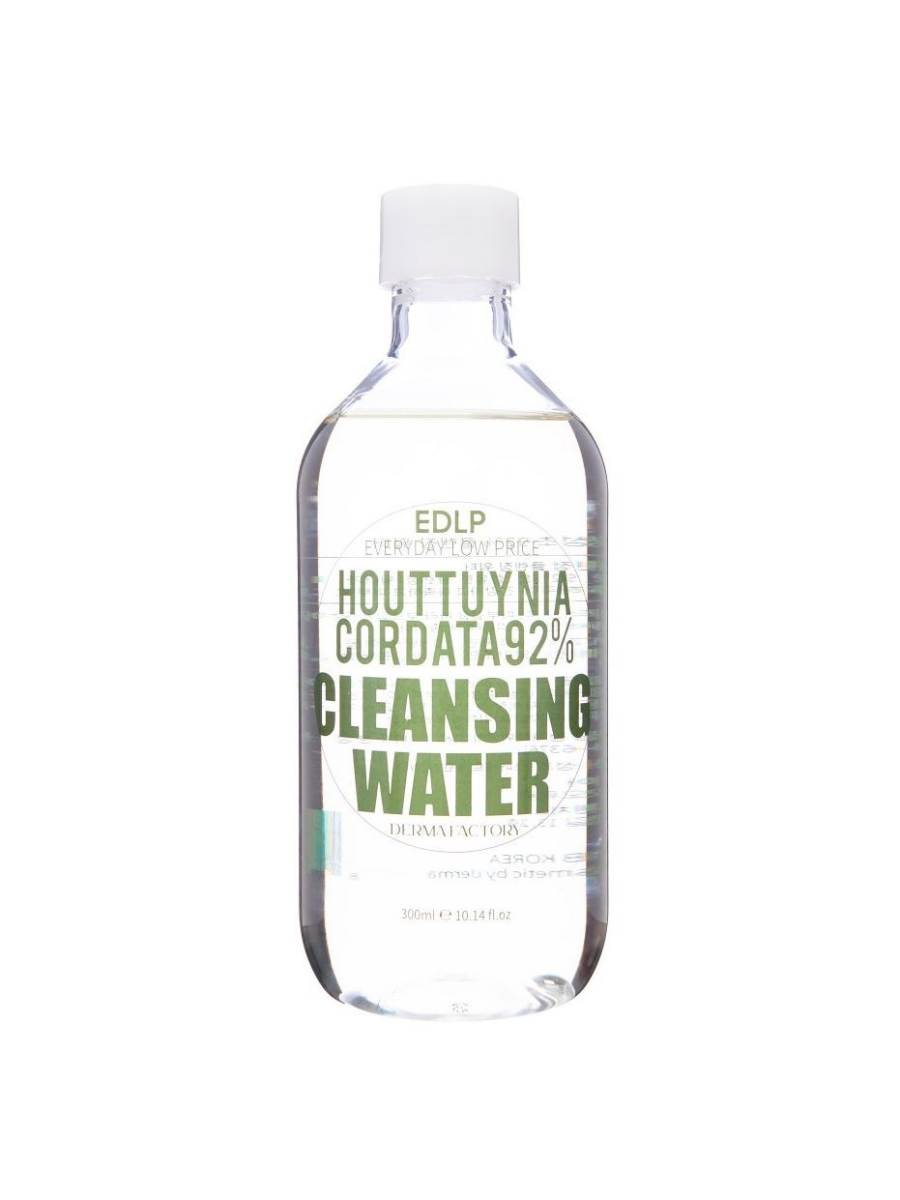 Вода Derma Factory Cleansing Houttuynia Cordata 92% Cleansing Water, Очищающая для лица, 300 мл