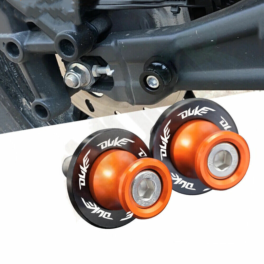 Слайдеры маятника для KTM DUKE 125/200/250/390/690/790/890/990 M10 пара с крепежом, анодированные ЧПУ (лев/прав)