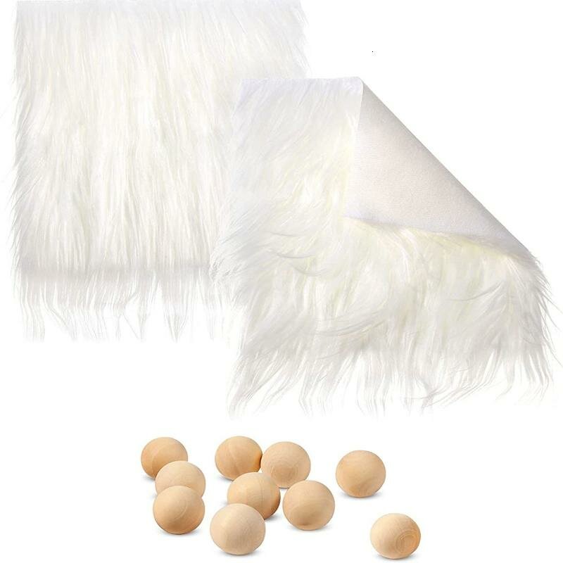 Шерстяной искусственный мех для рукоделия, Белый
