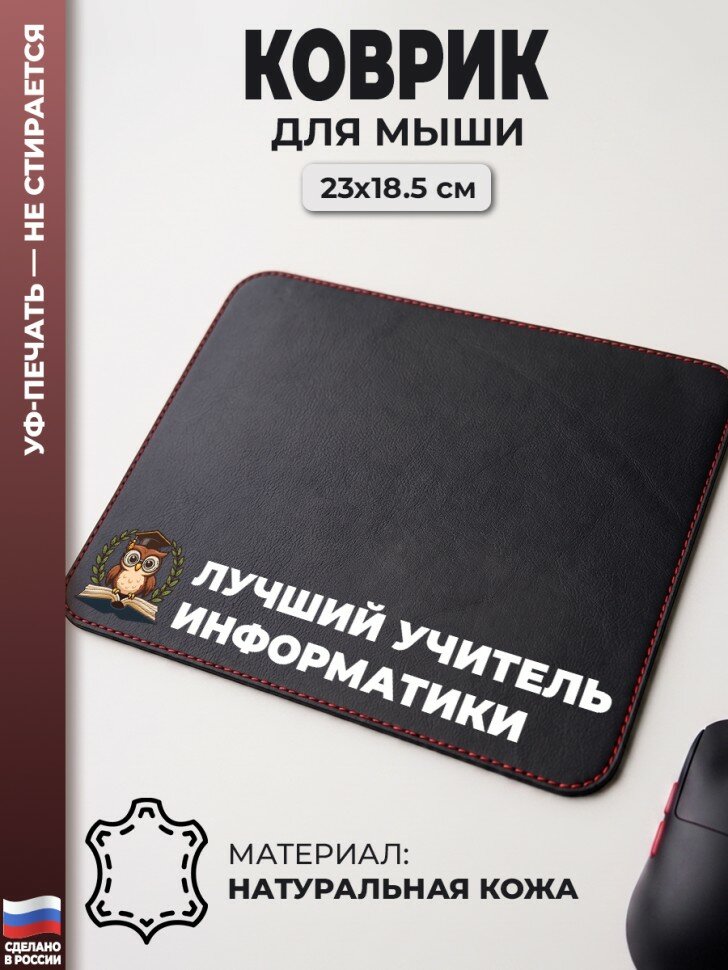 Коврик для мыши "Лучший учитель информатики" (23 х 18,5 см)