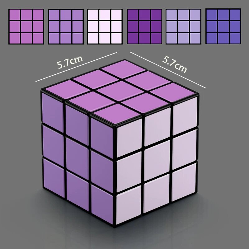 Однотонный кубик-антистресс 3x3, креативная развивающая игрушка для студентов, гладкий и эстетичный, подарок для