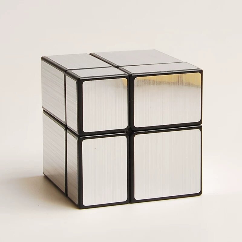 Кубик Рубика Shengshou 2x2 Mirror Cube: гладкий, стабильный, нестандартной формы, с зеркальным покрытием Зеркальный