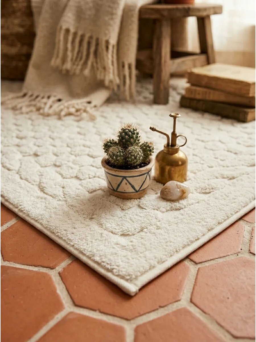 Коврик для ванной и туалета Natali's Carpets большой 120х180 см Турция
