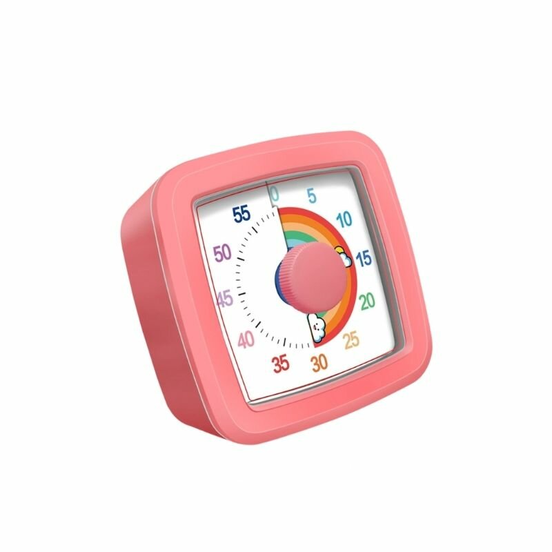 Визуальный таймер обучения детей Rainbow timer time Manager (без батареи)-розовый