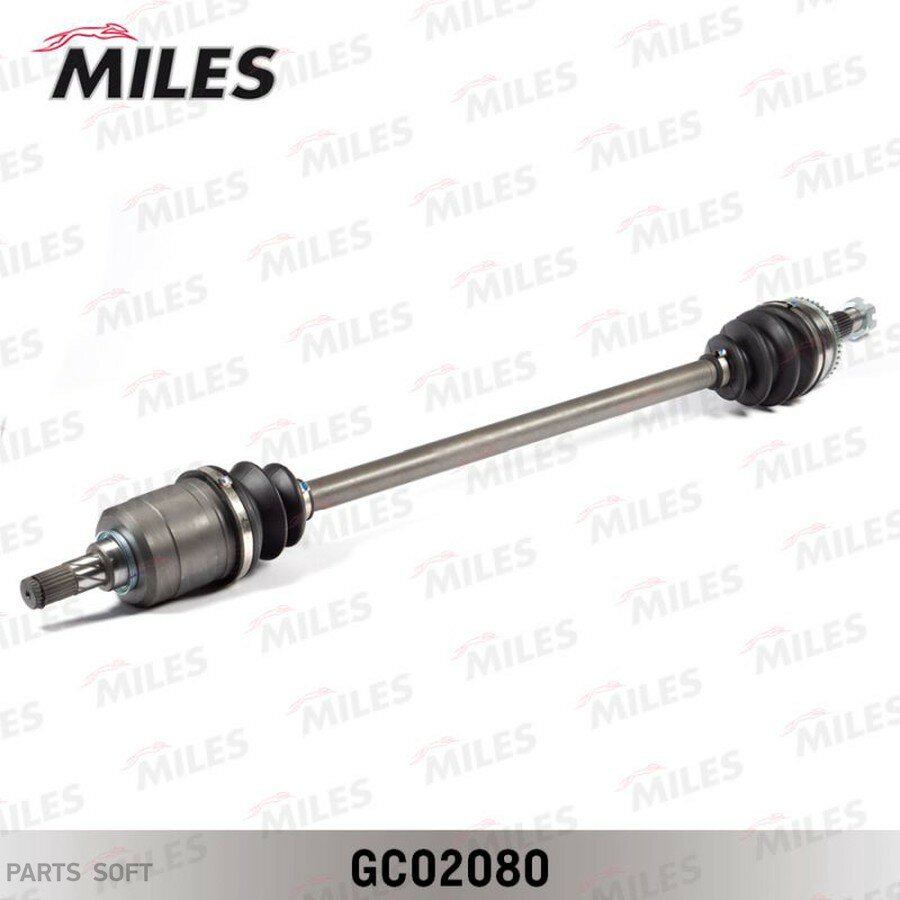 Привод в сборе NISSAN PRIMERA P11 1.6 96-02 прав. (ABS) от официального дистрибьютора, MILES, артикул GC02080