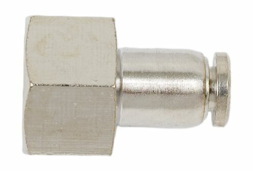 PI TOOLS Цанга прямая, резьбовая Cn-I-1/4F-4 для фторопластовых и полиуретановых трубок. Арт. 5116