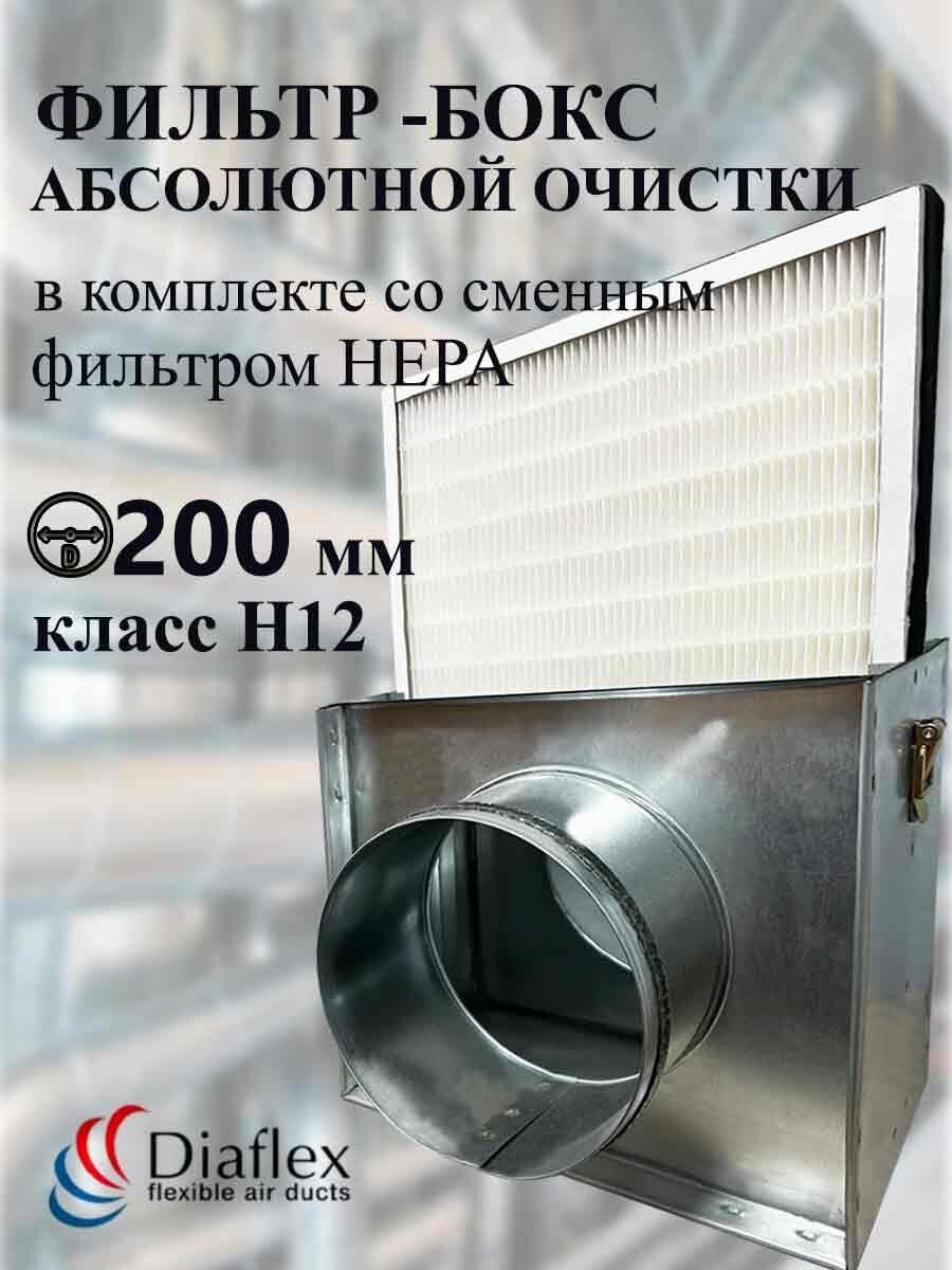 Фильтр-бокс FSL d 200 мм в комплекте с HEPA -10 фильтром абсолютной очистки ФК-313-273-30-НЕРА10