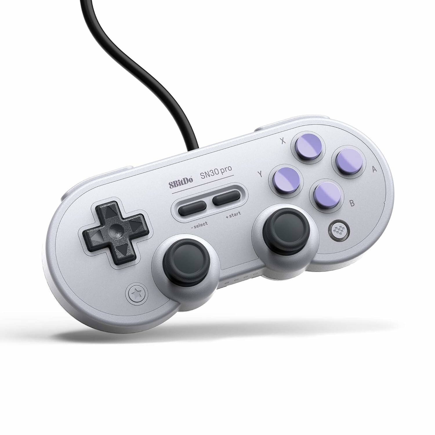 Проводной USB-геймпад 8Bitdo Sn30 Pro для Switch, Windows и Raspberry Pi (серая версия)