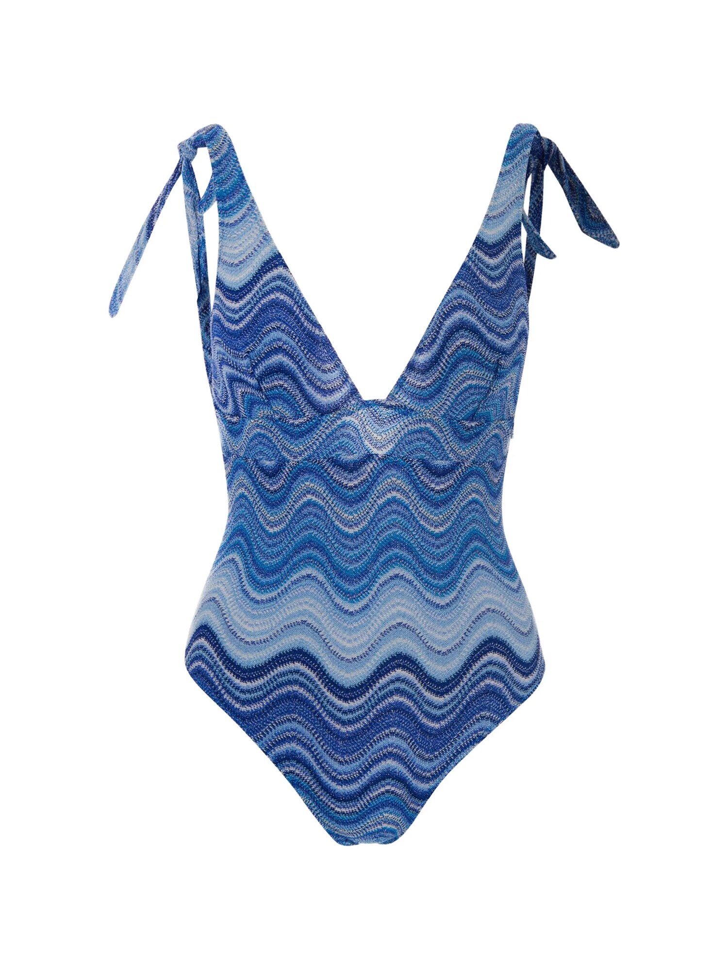 Купальник Marylin zigzag-knit tie-fastening swimsuit