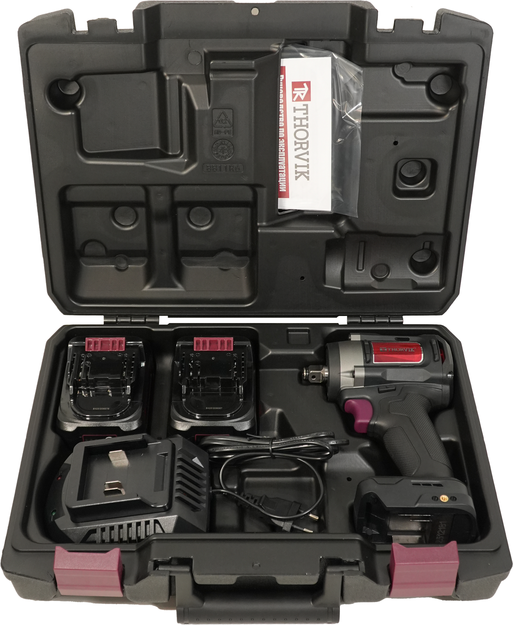 Гайковерт аккумуляторный BWI2037 Thorvik, 51009, 1/2"DR, 20 В, 700 Нм