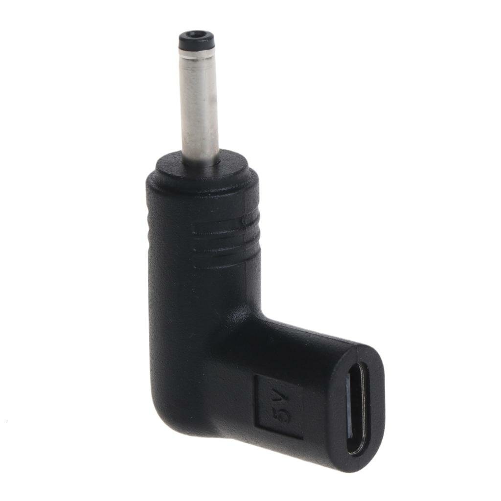 Переходник USB-C «мама» – штекер 3,5×1,35 мм «папа» под углом 90°