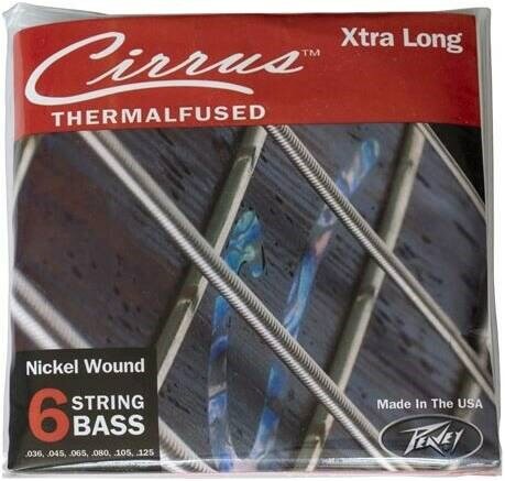 PEAVEY Cirrus Bass String 6XL .036, .045, .065, .080, .105, .125 Thermal Fused струны для бас . гит.