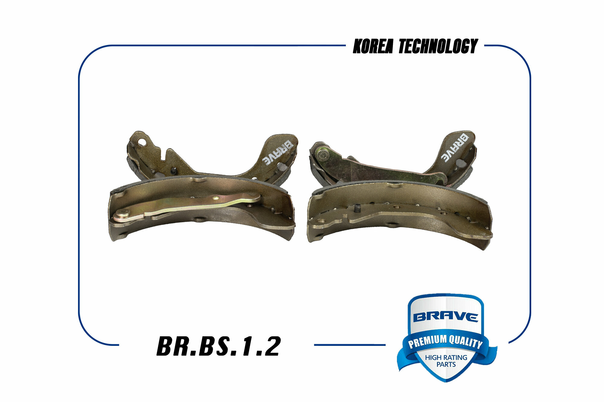 Колодки задние DAEWOO Nexia CHEVROLET Lanos с рычагом BRAVE BR. BS.1.2