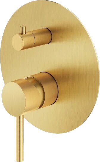 Встраиваемый смеситель для душа и ванны Plumberia Selection Ixo KIT1901OB С внутренней частью, латунный, рычажный, настенный, брашированный, с керамическим картриджем