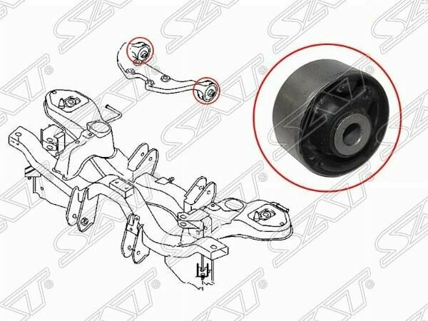 Сайлентблок опоры двигателя SAT ST-EG25-28-69XA-B Mazda 6 02-12 / CX-7 06-12