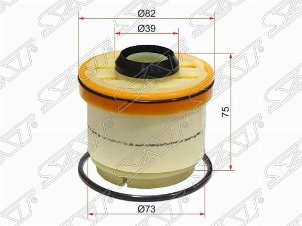 Фильтр топливный SAT ST-23390-0L030 Mitsubishi Pajero Sport 08-17, Toyota Hiace 07-20