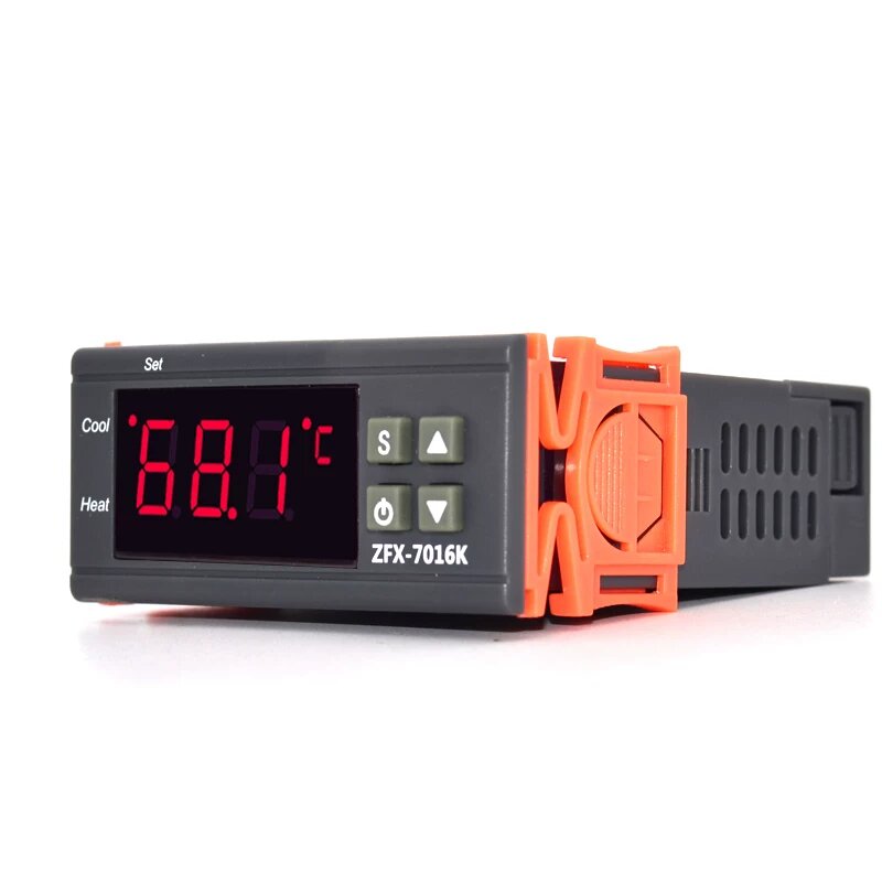 10A DC12V Контроллер температуры с термопарой K-типа и цифровым дисплеем для высокотемпературных применений