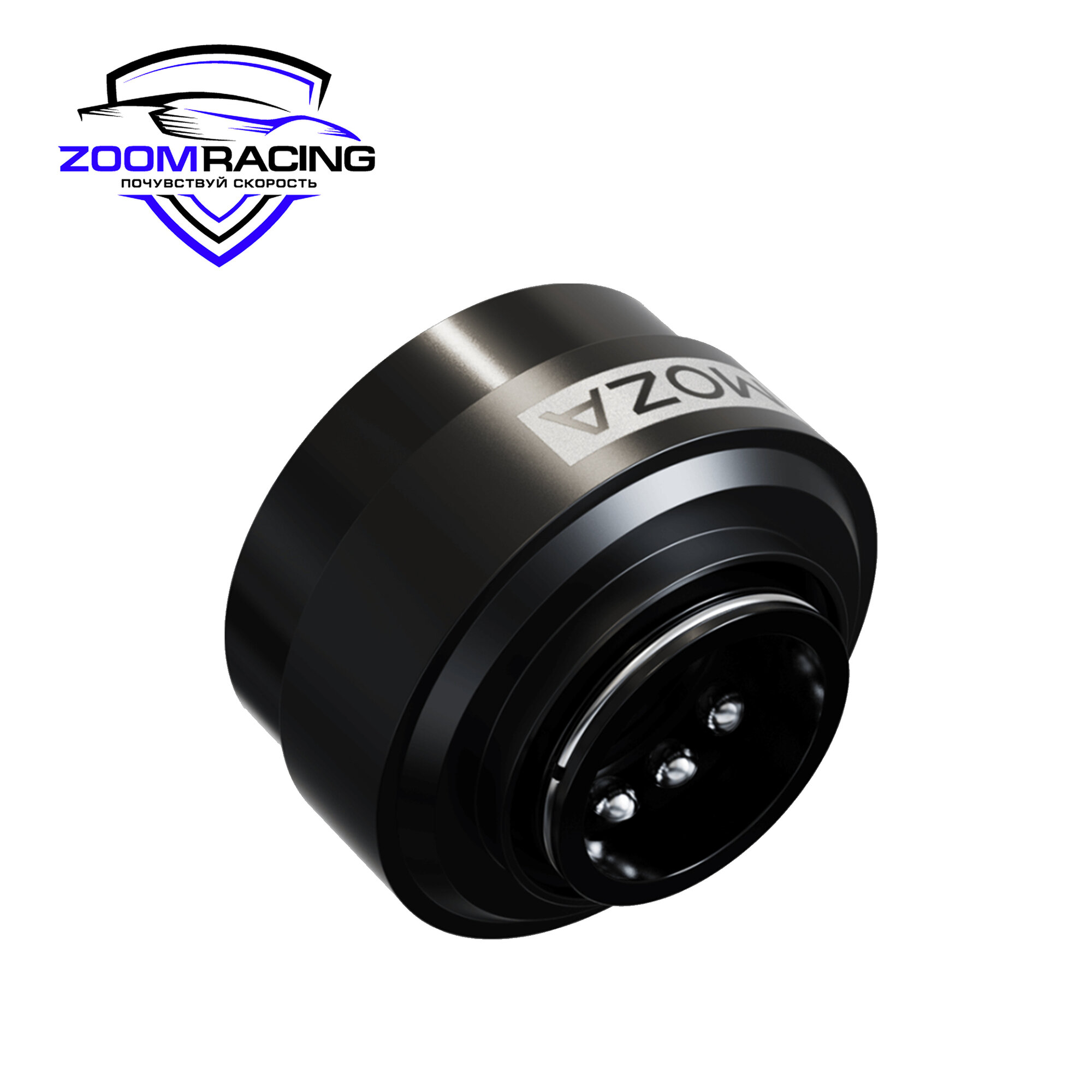 Ступица руля от Moza Racing, для симрейсинга, алюминиевый сплав, быстросъемная, черная