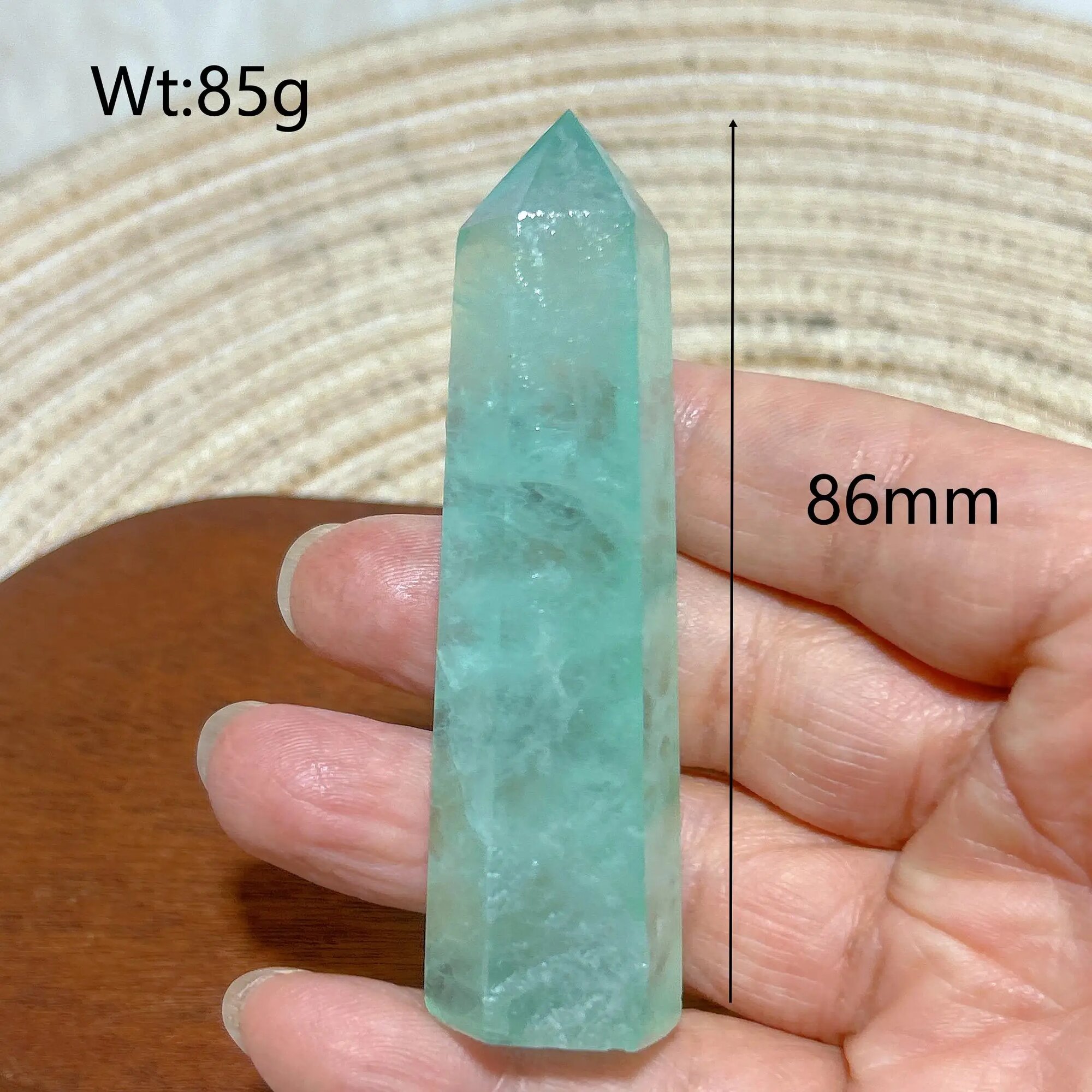 Флюорит радужный, башня 86 мм, 85 г, Цвет: 12