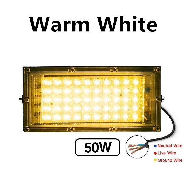 LED Фитолампа 50W Warm White, 220В, No Plug