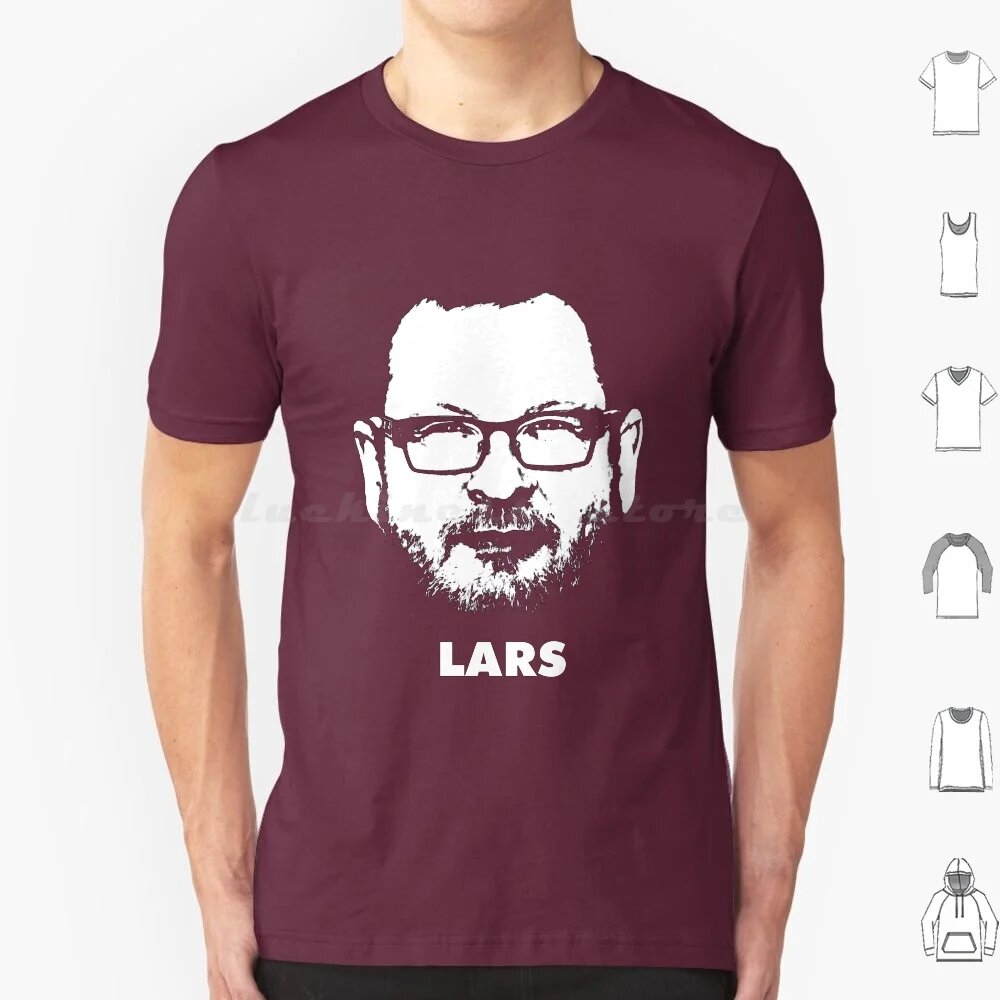 Футболка с принтом Lars Von Trier, бордовый