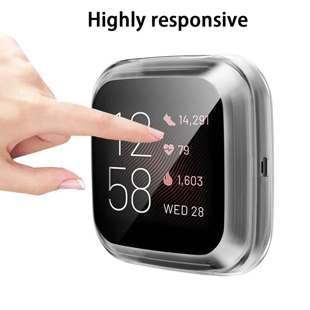 Чехол EOENKK для Fitbit Versa 2 Черный, black — фото 1