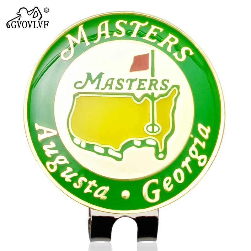 Маркер для гольфа Masters Augusta Georgia, темно-зеленый, 30mm