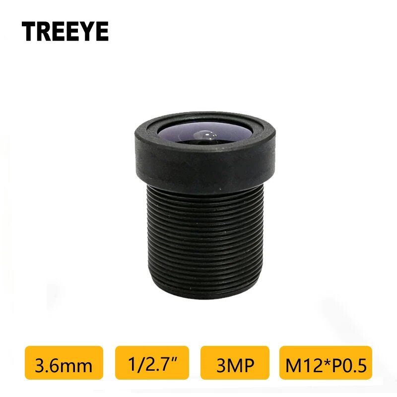 TREEYE HD 3Мп 3.6мм объектив M12 для IP-камеры, No IR Filter