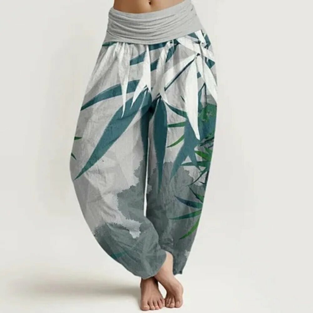 Женские шаровары с принтом, XXL, Pants 15