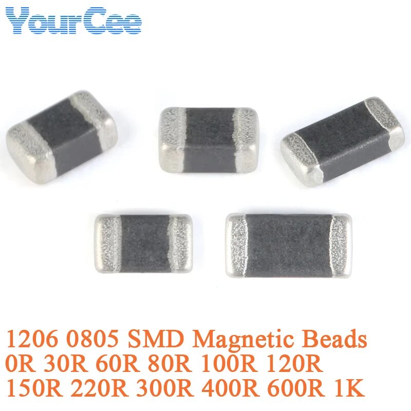 Магнитные бусины SMD 0805 1206 Your Cee 100 шт. 0805 300R 2A