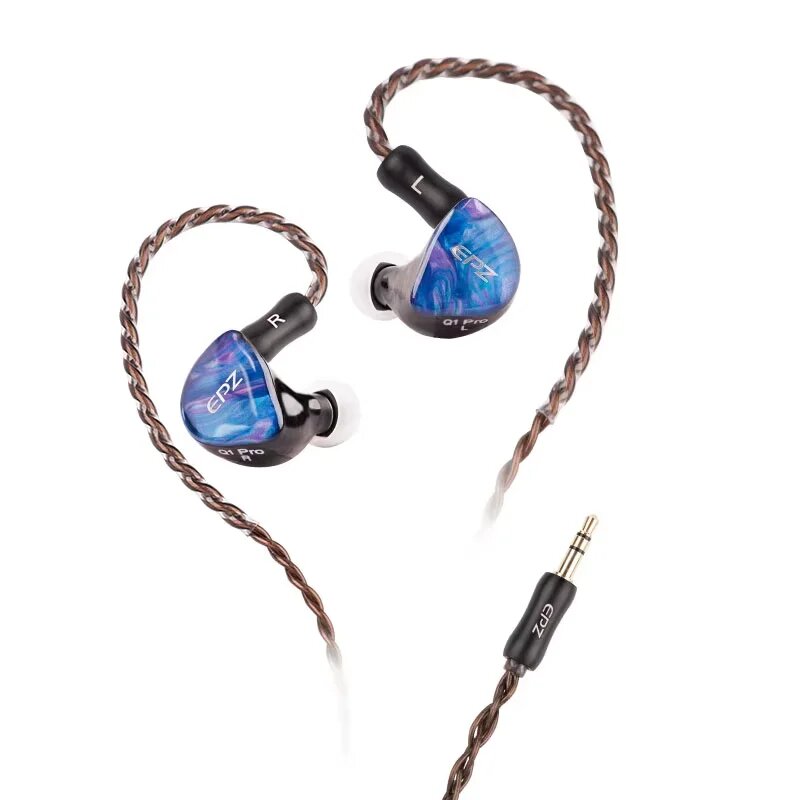 KGUSS EPZ Q1 Pro Yunshuilan проводные наушники blue(no mic)