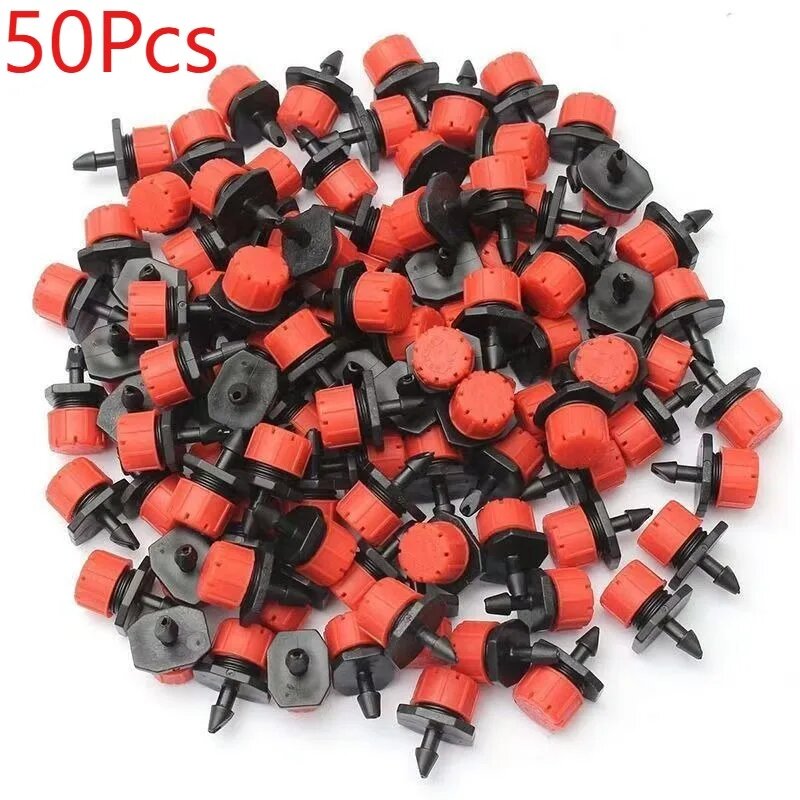 Капельницы для полива Red 50 Pieces, 8 отверстий