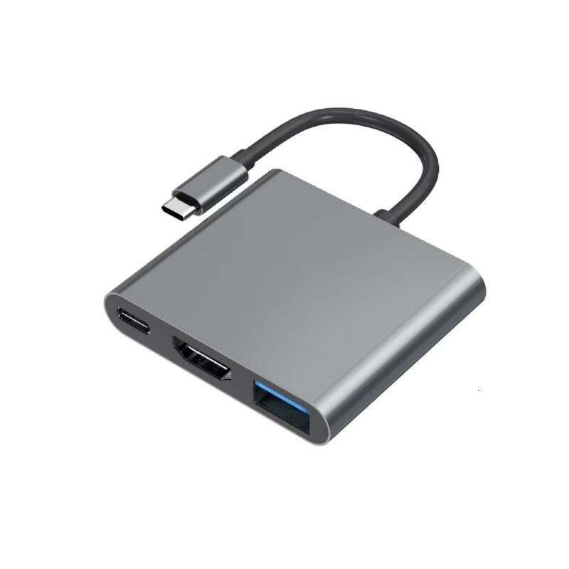 Адаптер USB-C для подключения к ТВ, Серый