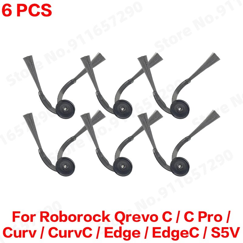 Комплект щеток и салфеток для пылесоса Roborock Qrevo Серый, 6 Pcs