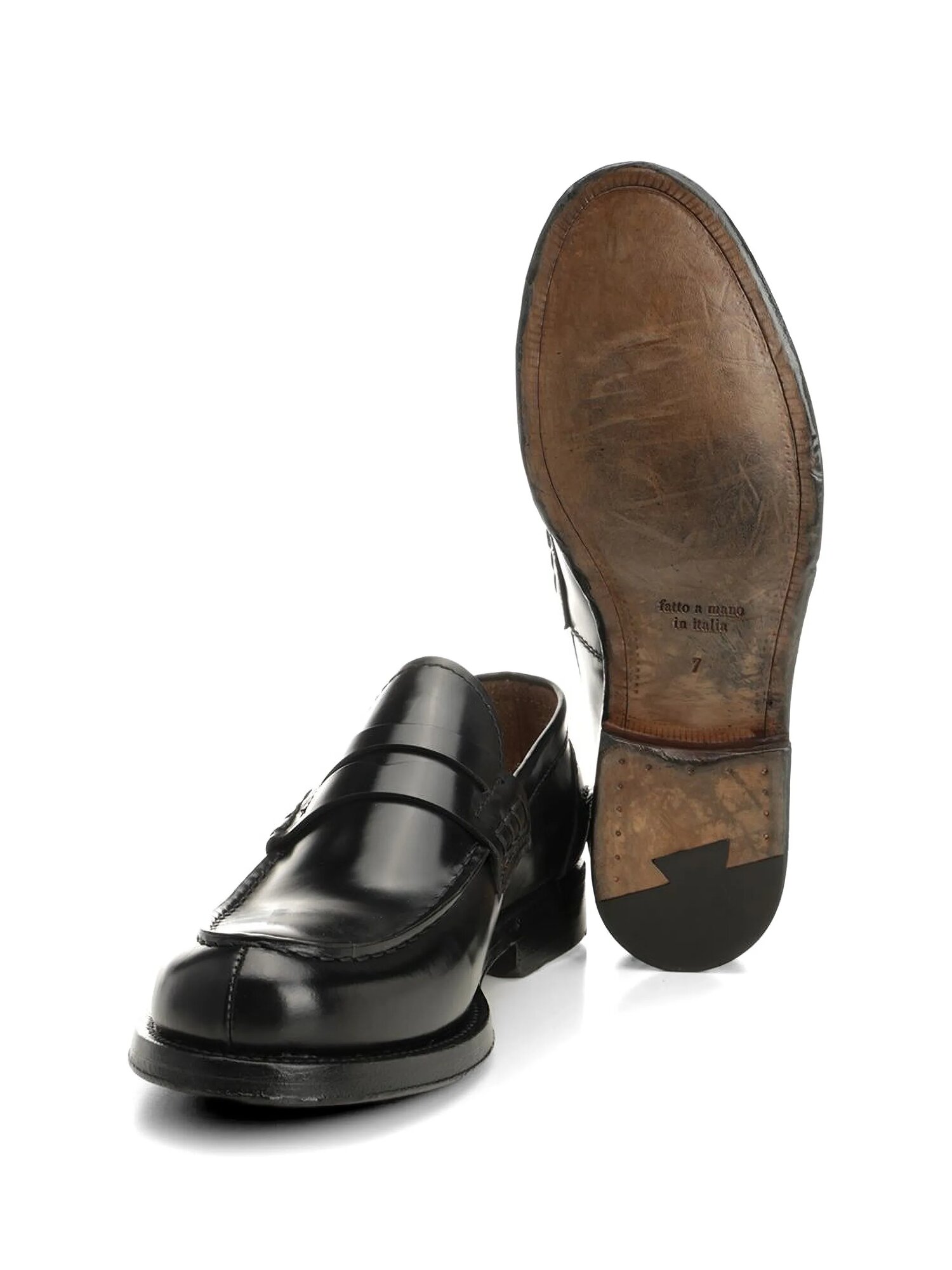 Лоферы al duca d'aosta College loafers, размер 9.5, black/black — фото 1