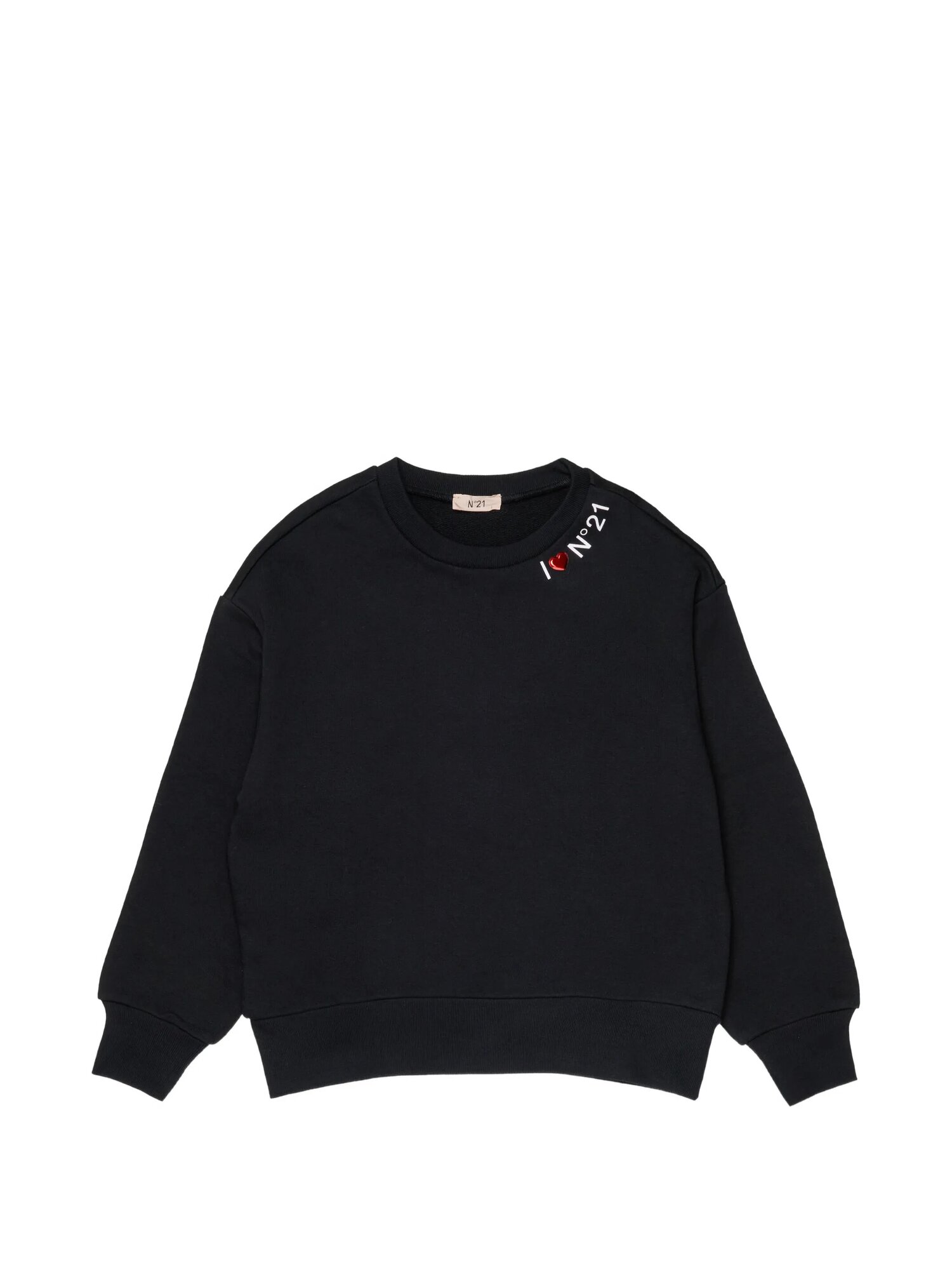 Свитер Logo-print heart-detail sweater