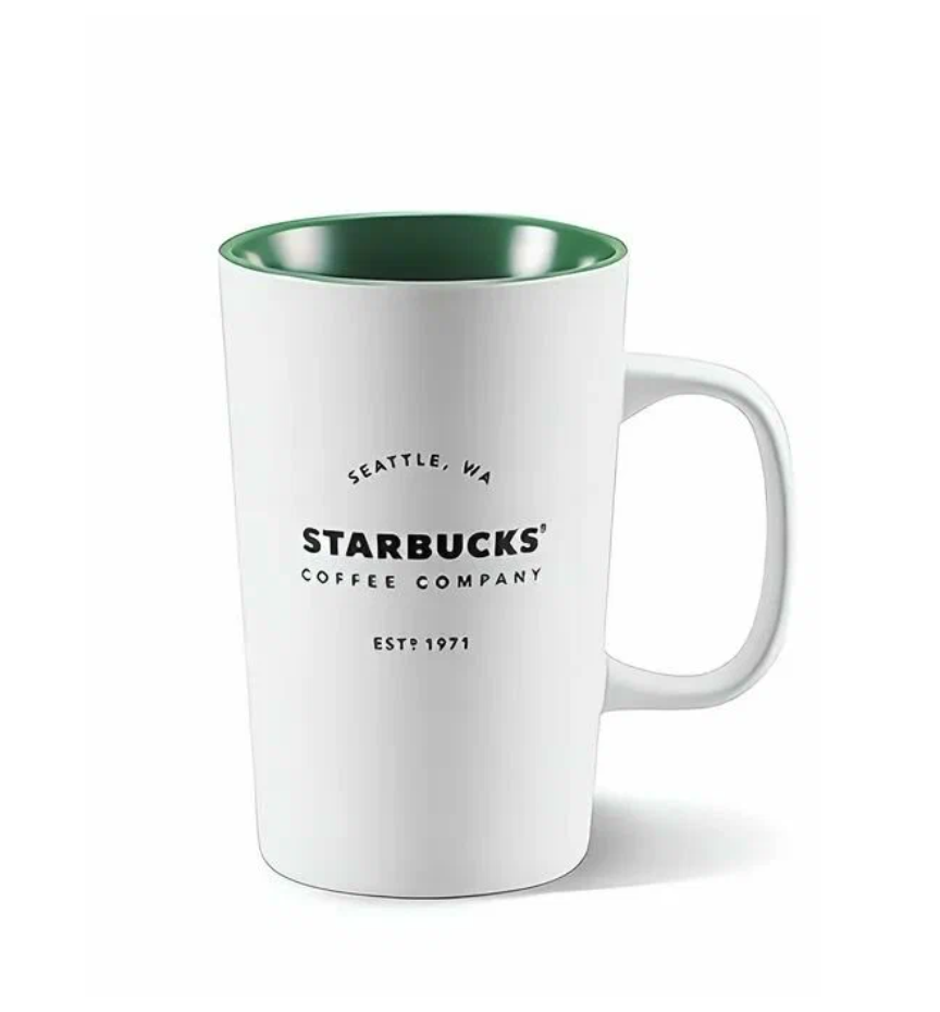 Кружка Starbucks, кофейная чашка, 301-400 мл. Термостойкая. С ручкой.